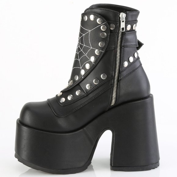 Shoes | Platform Spider Web High Heel Gothic Lace Up Boots | Poshmark